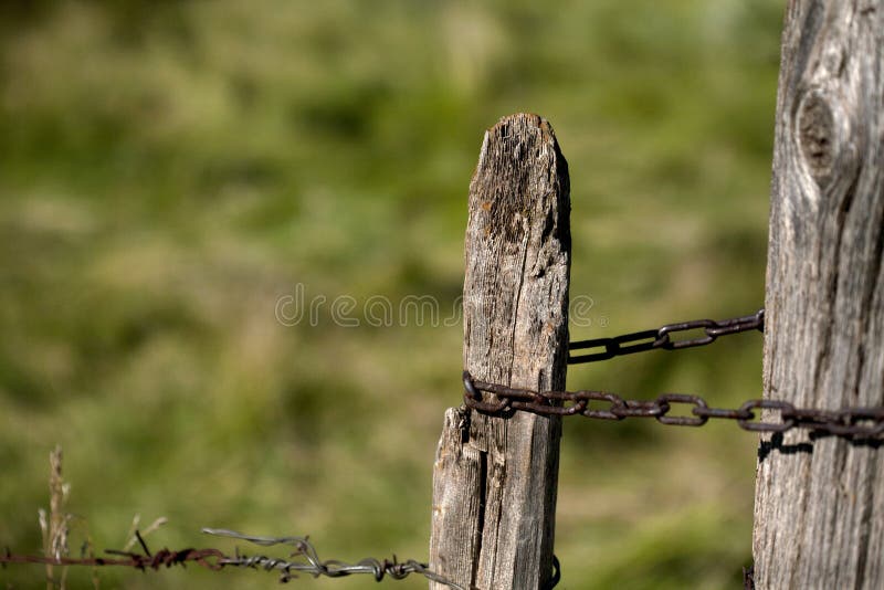 Old rusty barbed wire stock image. Image of wood, bolts - 95843545