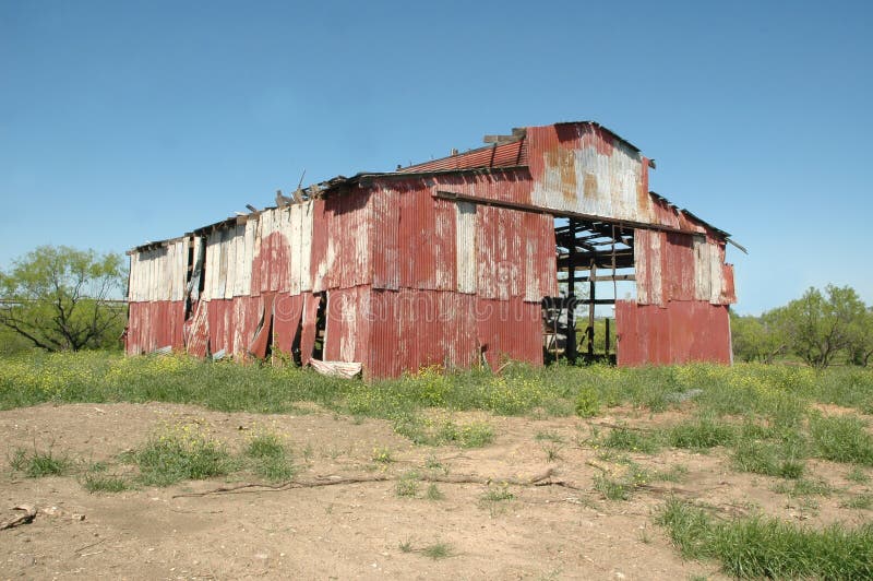 Old Rusty Barn stock photo. Image of warning, falling - 2285164