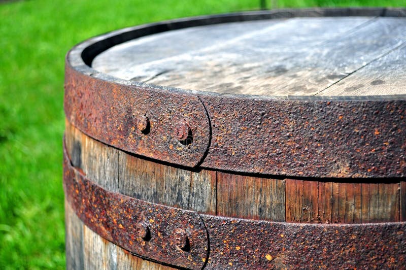 Old rusty barrel stock photo. Image of rural, rusty, metal - 12065266