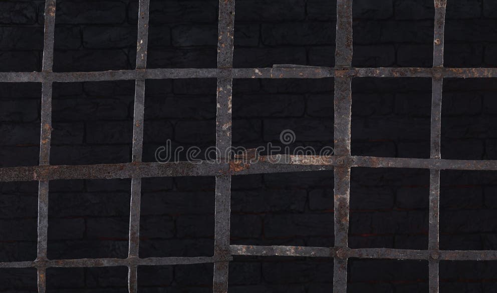 Old Rusty Bars in Prison Cell Stock Photo - Image of construction ...