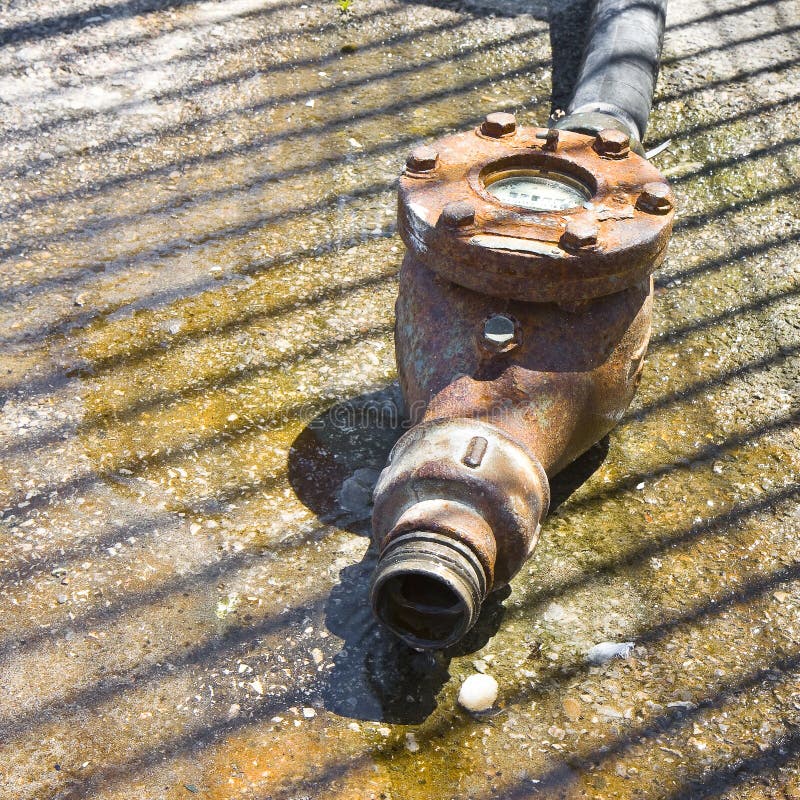 Old water meter stock image. Image of feet, gage, cubic - 24346657