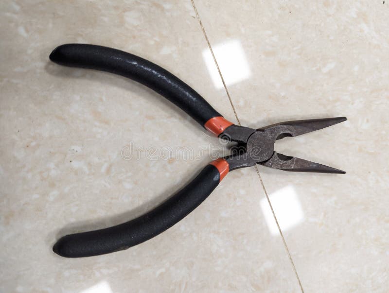 Old Rusty Black Pliers Tool Stock Photo - Image of cutter, rust: 268902756