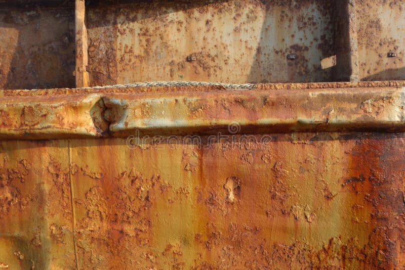 Old rusty boat stock image. Image of industrial, iron - 46533205