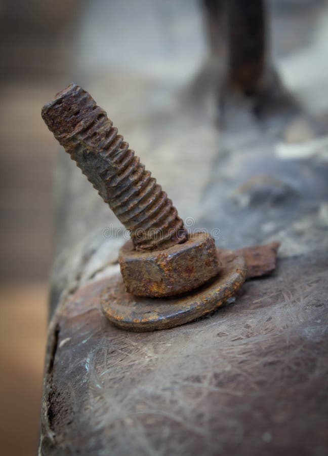 Old rusty bolts stock photo. Image of closeup, macro - 39355250