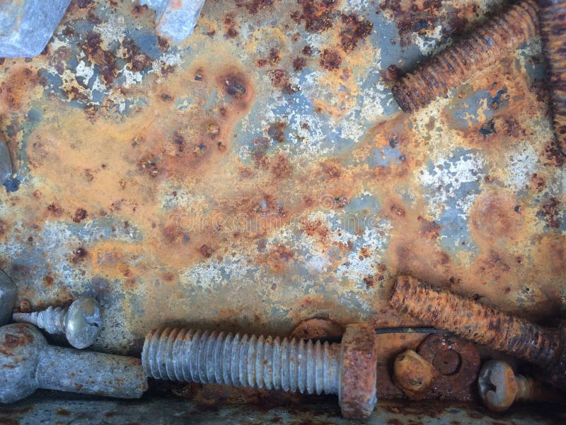 Old Rusty Bolts, Steel, Nuts Stock Image - Image of metal, midden: 77325857