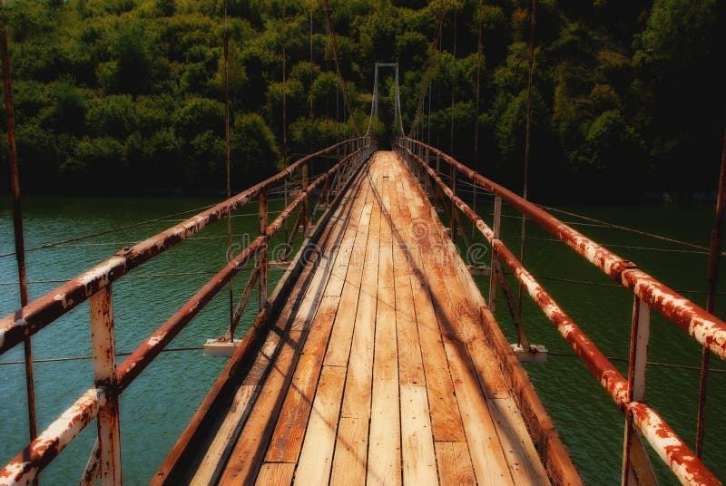 Old rusty bridge stock image. Image of retro, grain, design - 14295397