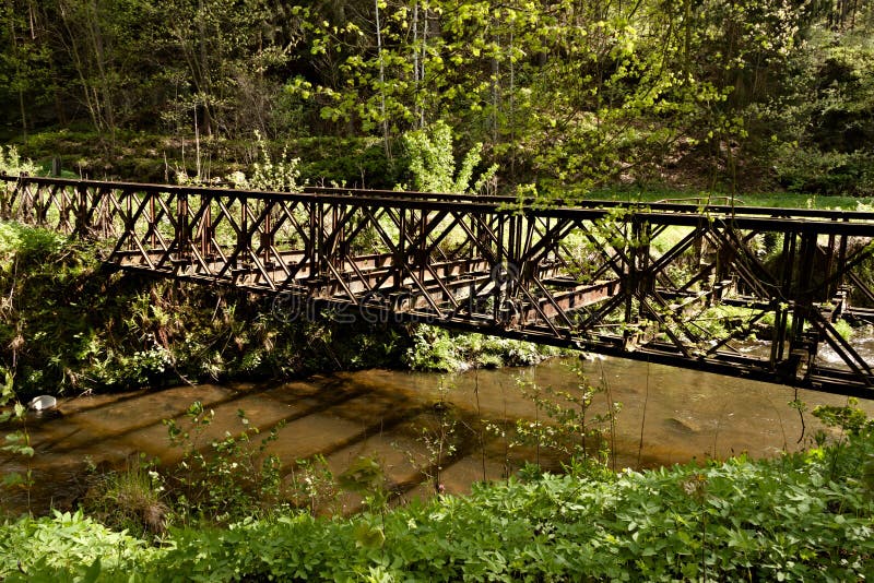 Old rusty bridge stock photo. Image of steel, vertical - 54363524