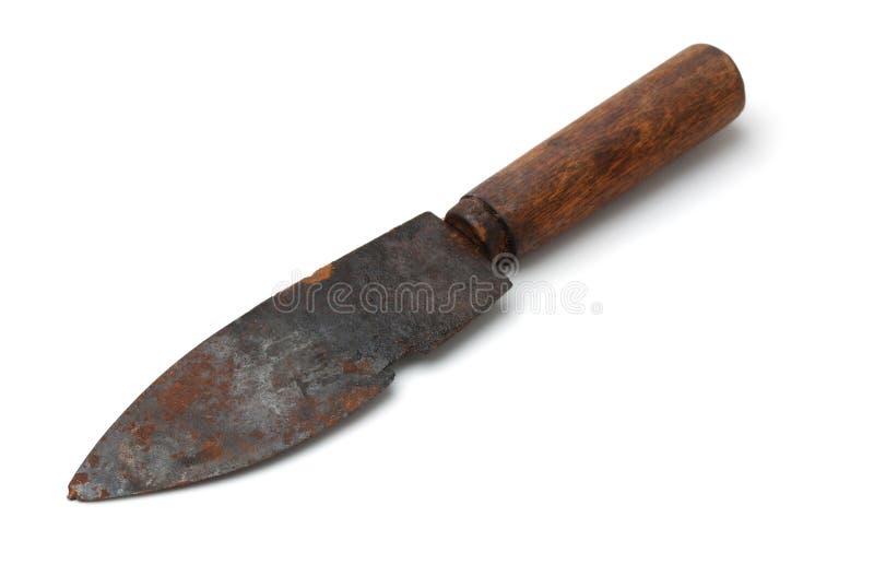 Old rusty broken knife stock photo. Image of iron, burnt - 365130476