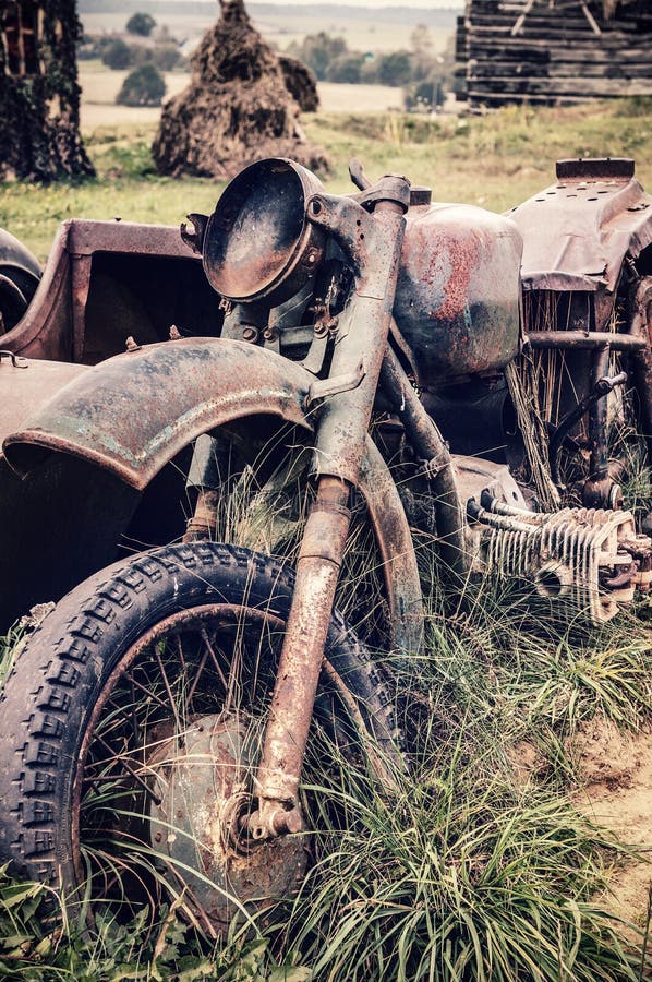 Old Rusty Motorcycle Stock Photos - Download 1,635 Royalty Free Photos