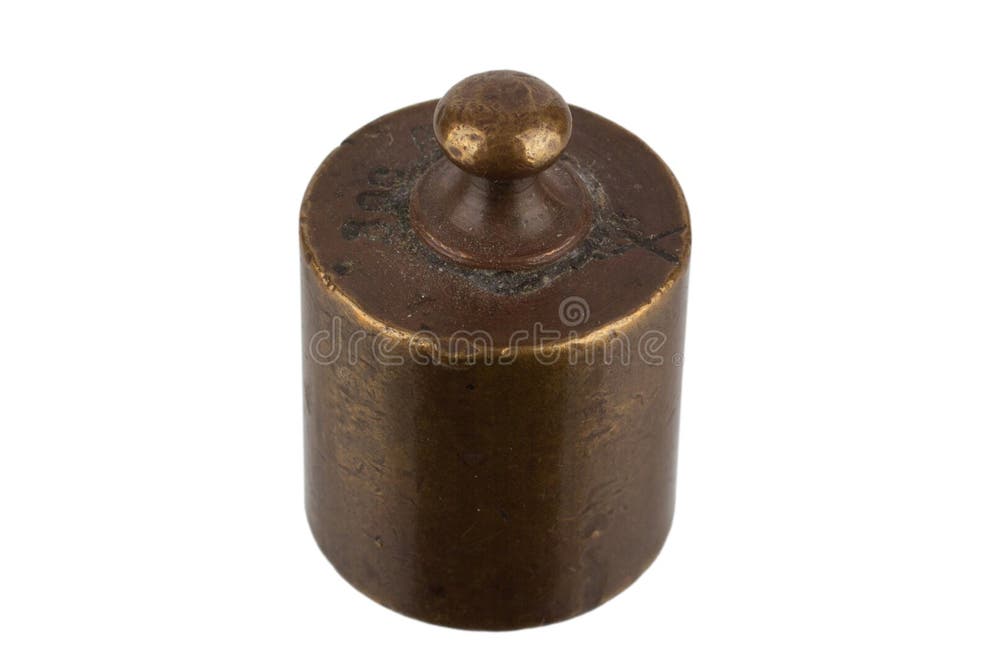 Old Rusty Bronze Scale Weights Stock Image - Image of calibration ...