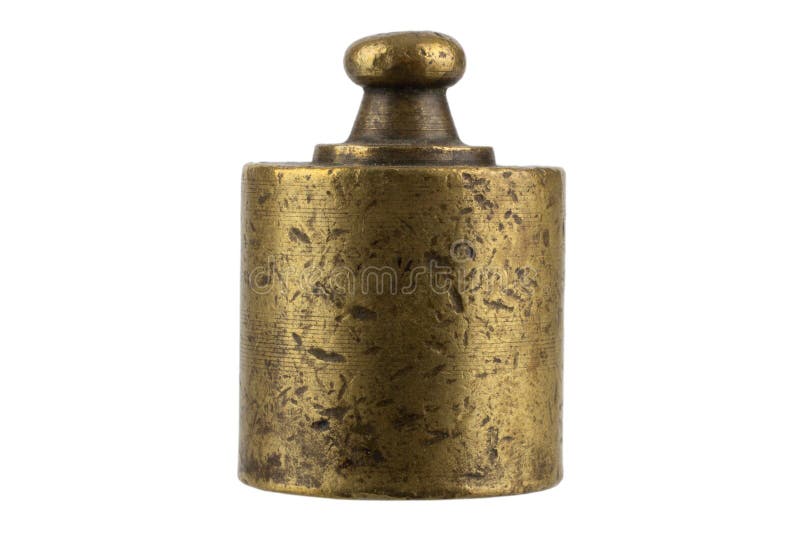 Old Rusty Bronze Scale Weights Stock Image - Image of brown, mass ...