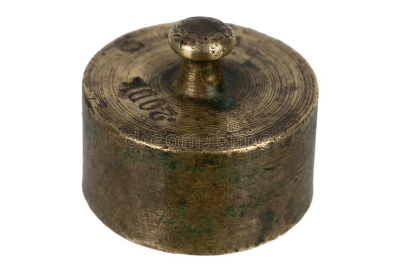 Old Rusty Bronze Scale Weights Stock Image - Image of kilogram, balance ...