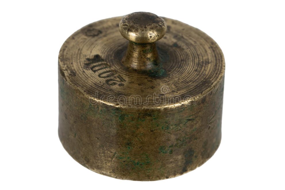 Old Rusty Bronze Scale Weights Stock Image - Image of kilogram, balance ...