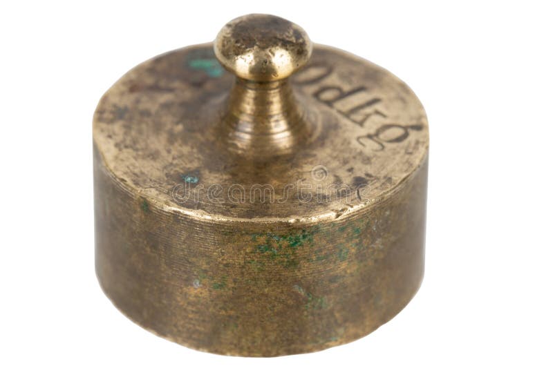 Old Rusty Bronze Scale Weights Stock Photo - Image of measure, metallic ...