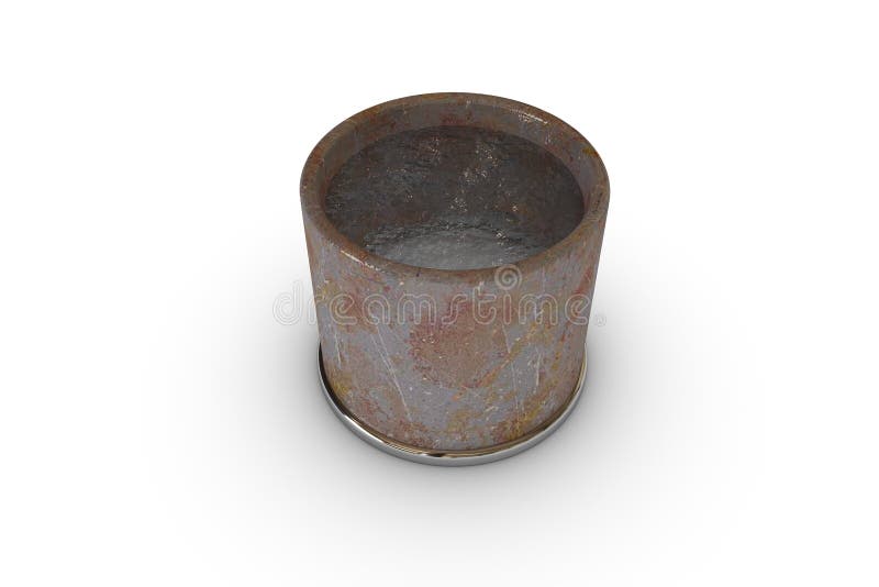 Old rusty bucket stock illustration. Illustration of antique - 12028511
