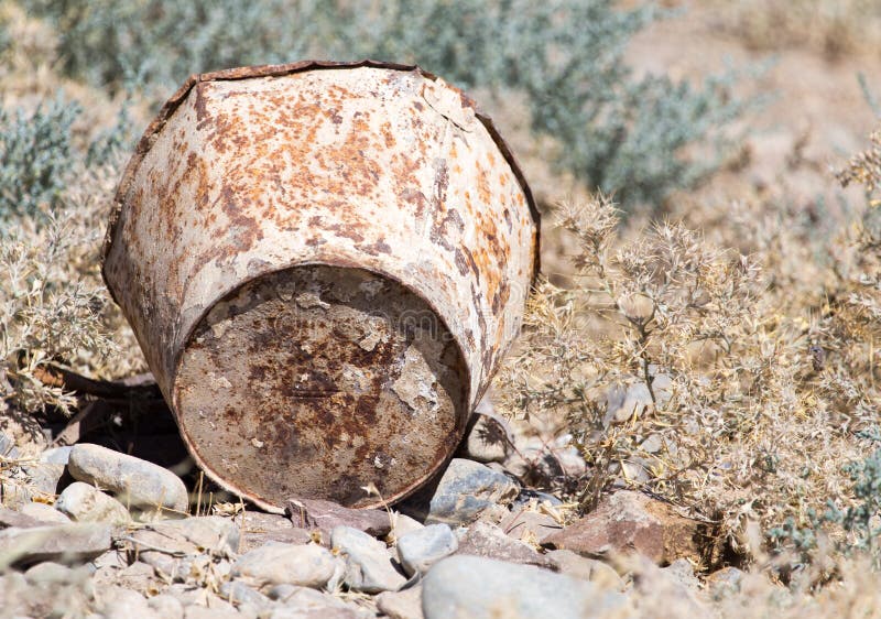 Old rusty bucket stock image. Image of antique, equipment - 101027373