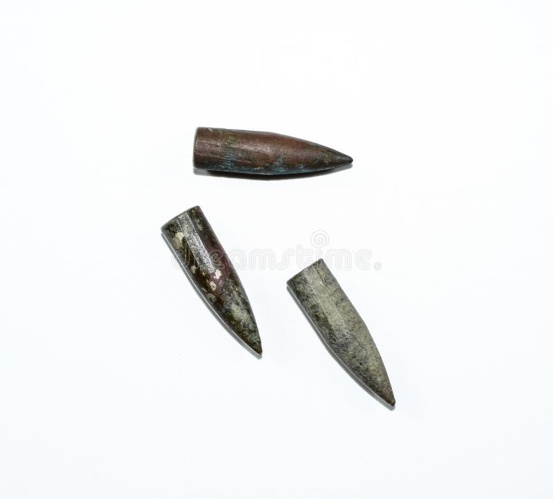 Old Rusty Bullets from Kalashnikov Assault Rifle Stock Photo - Image of ...