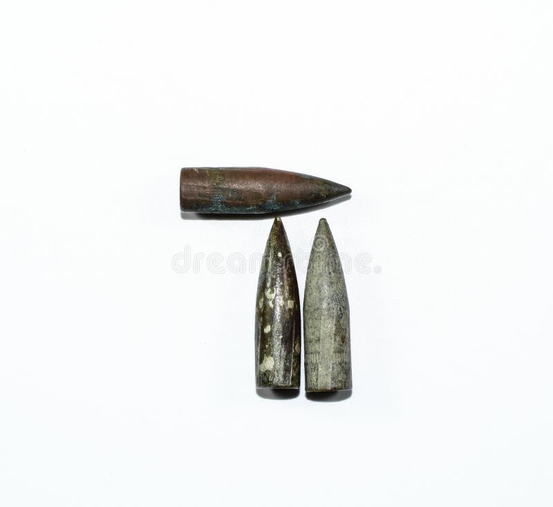 Old Rusty Bullets from Kalashnikov Assault Rifle Stock Photo - Image of ...