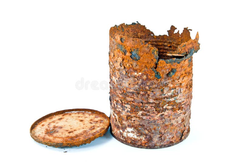 Rusty tin can stock image. Image of container, grungy - 32181025
