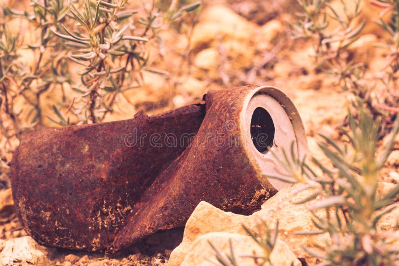 Old Rusty Can Abandoned on Nature Stock Photo - Image of rusty ...