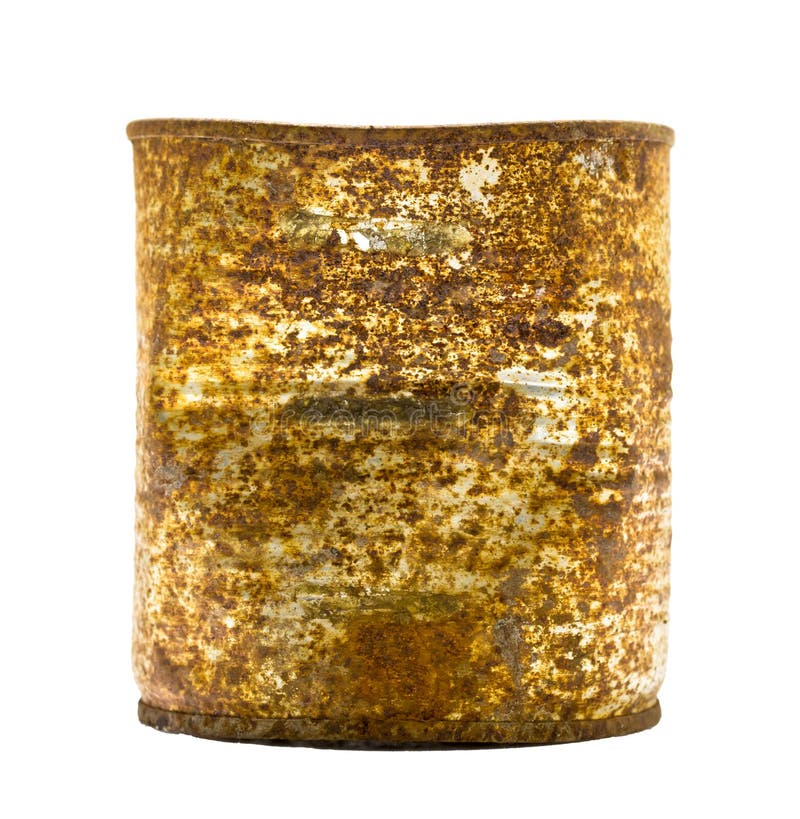 Old rusty can isolated stock photo. Image of container - 35700762