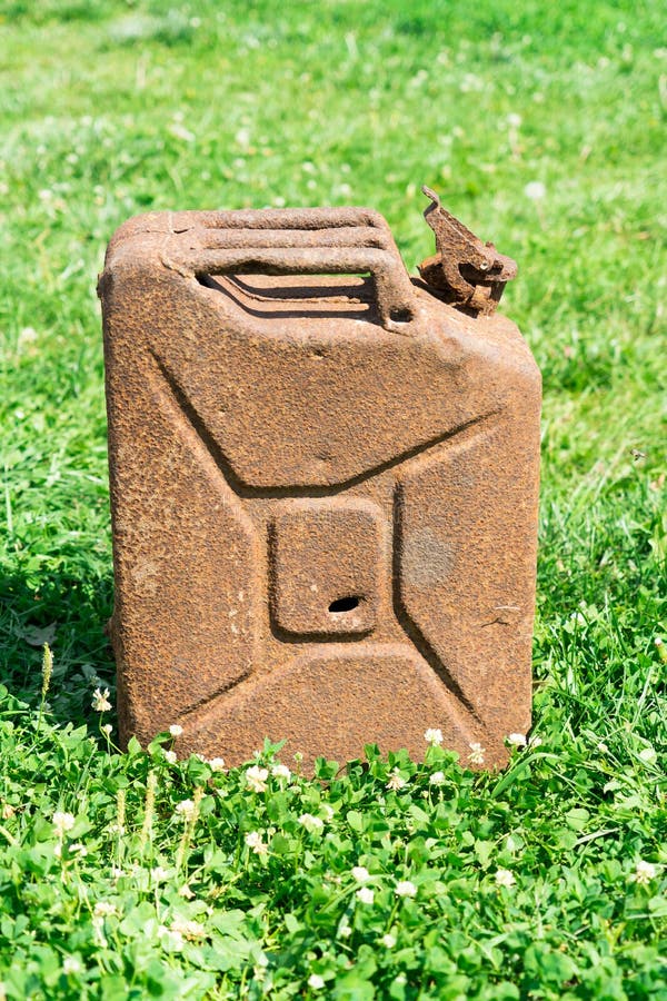 Rusty Canister on the Beach Stock Image - Image of canister, corrode ...
