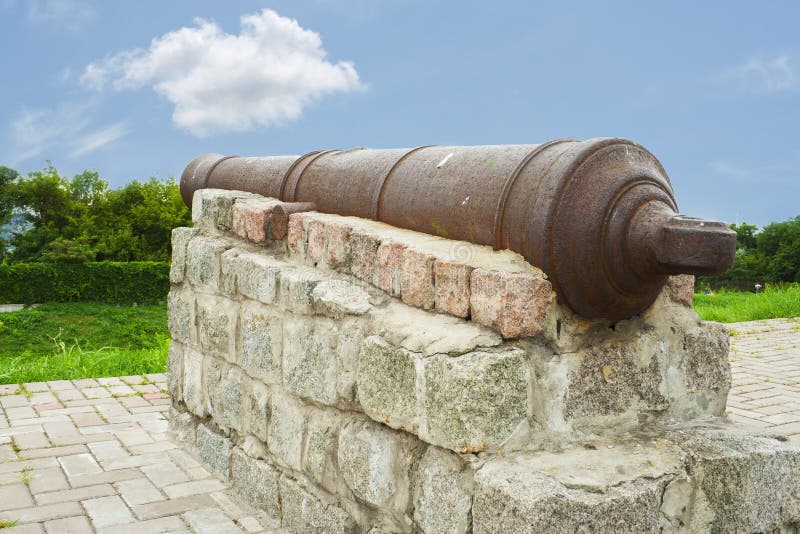 Old rusty cannon stock photo. Image of ancient, metal - 23748240