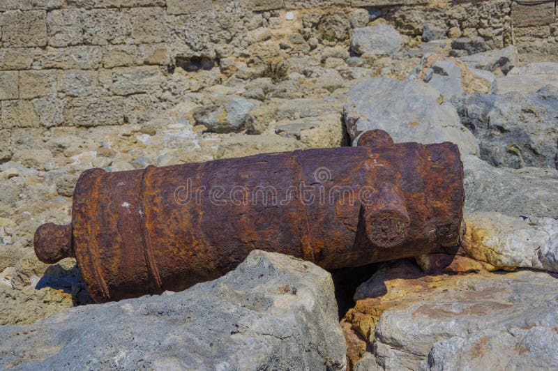 Old rusty cannon stock photo. Image of fort, scenics - 78574456