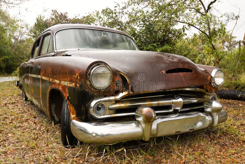 Old Rusty Car stock image. Image of fashioned, front - 16507141