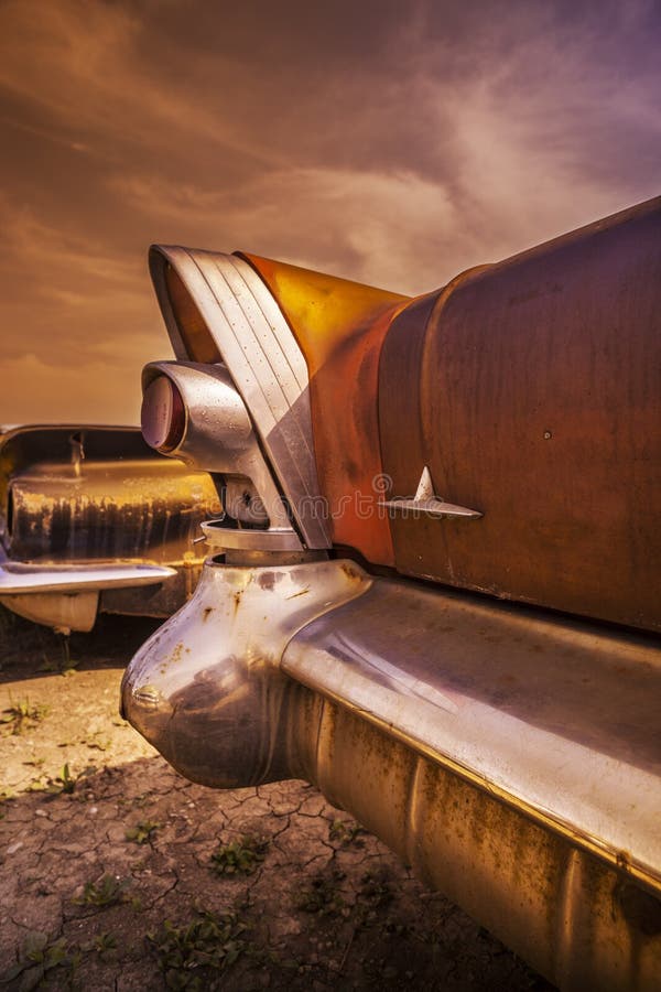 Close Up of Old Rusty Car Bumper and Tail Light Stock Photo - Image of ...