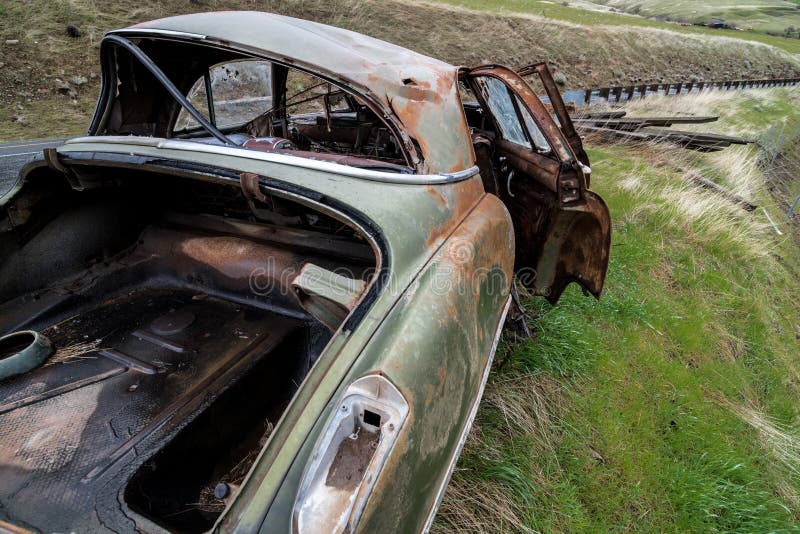 Old Rusty Car stock photo. Image of accident, vehicle - 191545690