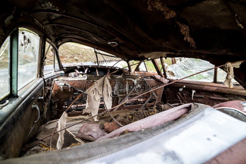 Old Rusty Car stock photo. Image of canyon, truck, accident - 191545692