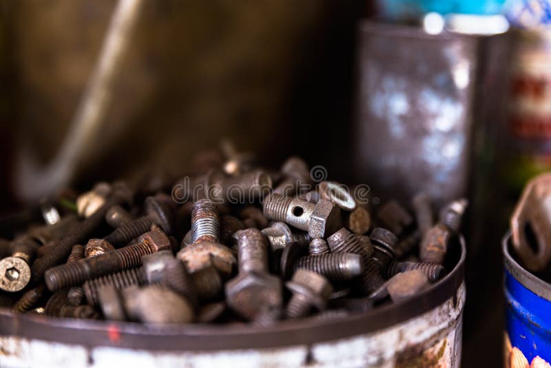 Old and rusty car parts stock image. Image of closeup - 70888523