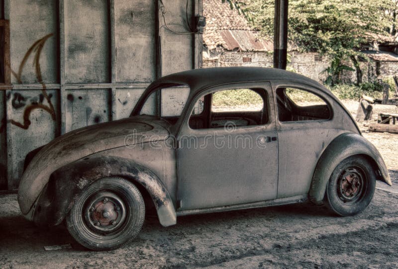 Old rusty car stock image. Image of dirty, auto, discarded - 327500065