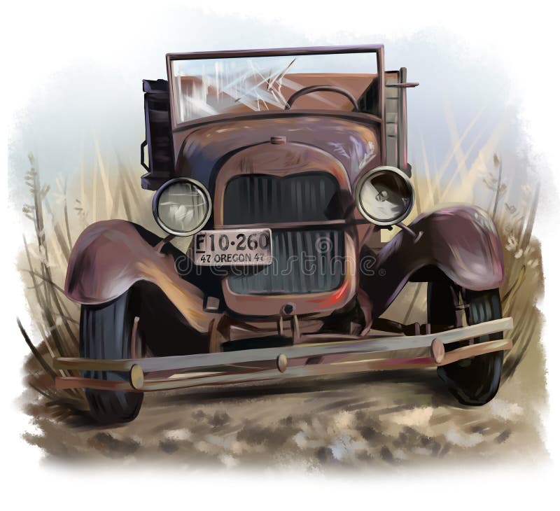 Rusty old car stock vector. Illustration of slow, race - 23460852 Rusty old car stock vector. Illustration of slow, race - 23460852