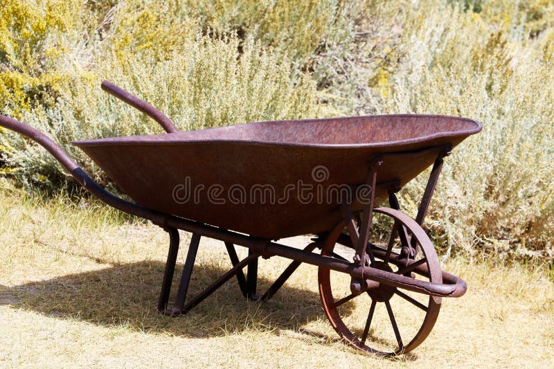 An Old Rusty Cart from a Mining Mine. Stock Photo - Image of mineral ...