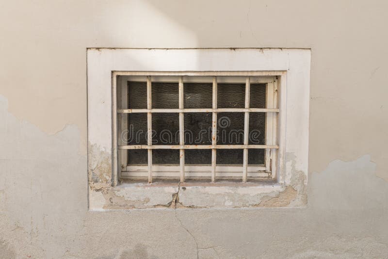 Old Rusty Cellar Window with Iron Grating Stock Photo - Image of grille ...