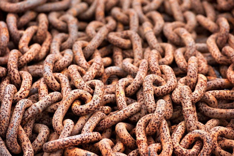 Old rusty chain stock photo. Image of chain, metallic - 22461440