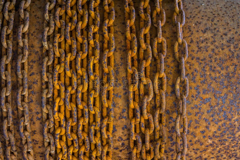 Old Rusty Chain stock photo. Image of corrosion, group - 61764532