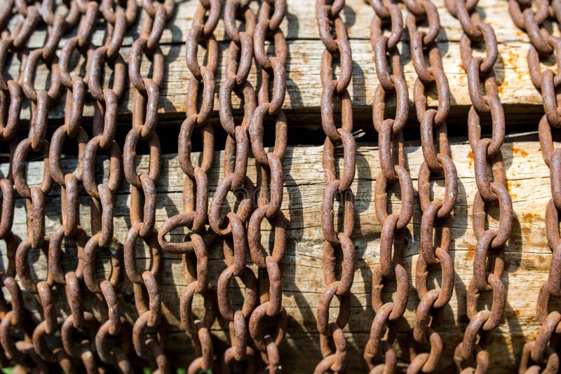 Old Rusty Chain on Old Out of Order Well Stock Photo - Image of brown ...