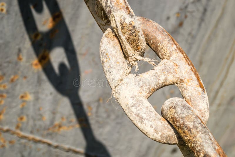 Old Rusty Chain on the Stranded Ship Stock Photo - Image of rustic ...