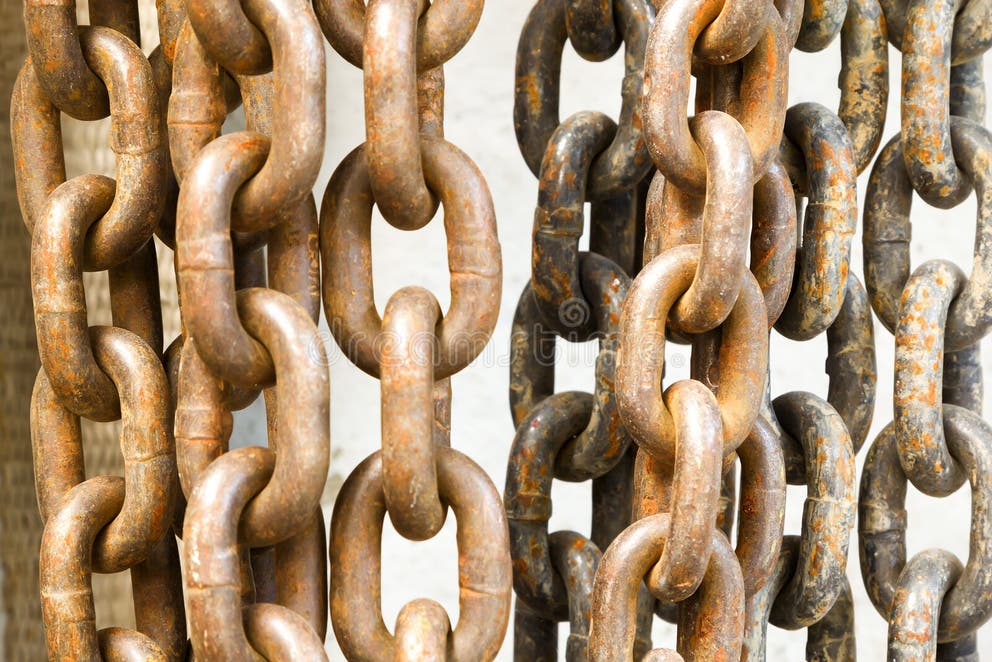 Old rusty chain texture stock photo. Image of heavy, industry - 27643746