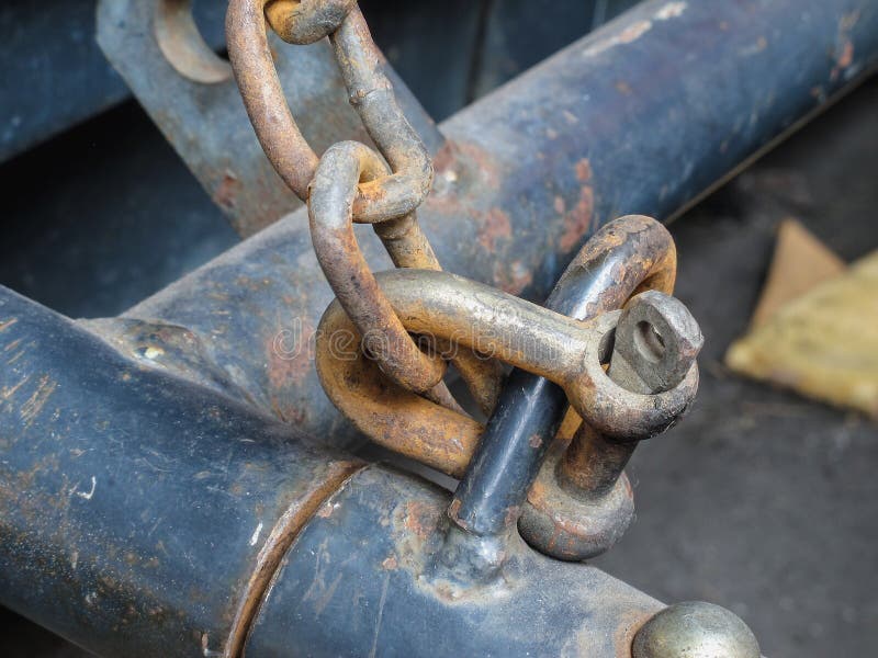 Old rusty chains stock photo. Image of corrosion, connection - 68865466