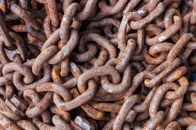Old rusty chains stock photo. Image of heavy, metal, rust - 32828068