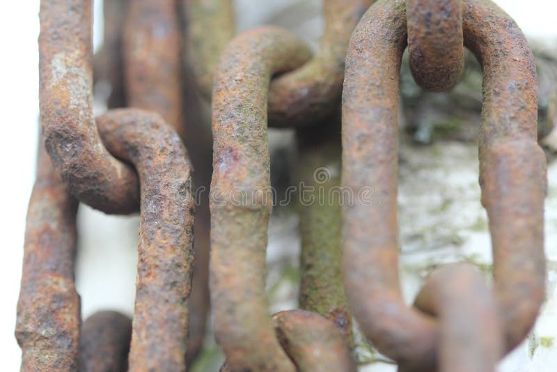 Chain old and rusty stock photo. Image of chains, link - 146591490