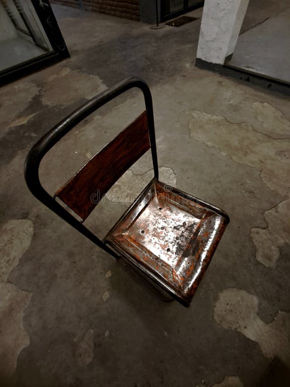 Old Rusty Chair Created Horor Stock Image - Image of furniture, created ...