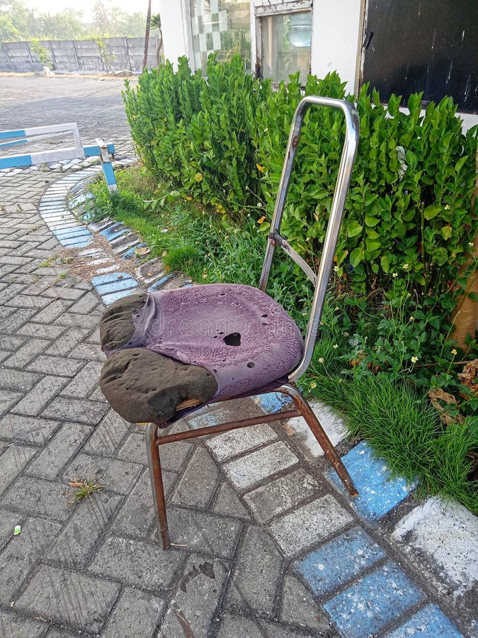 The Old Rusty Chair and the Fantastic View Stock Photo - Image of cliff ...