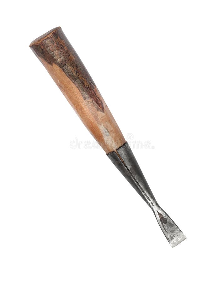 Old chisel isolated stock image. Image of craft, product - 87679439