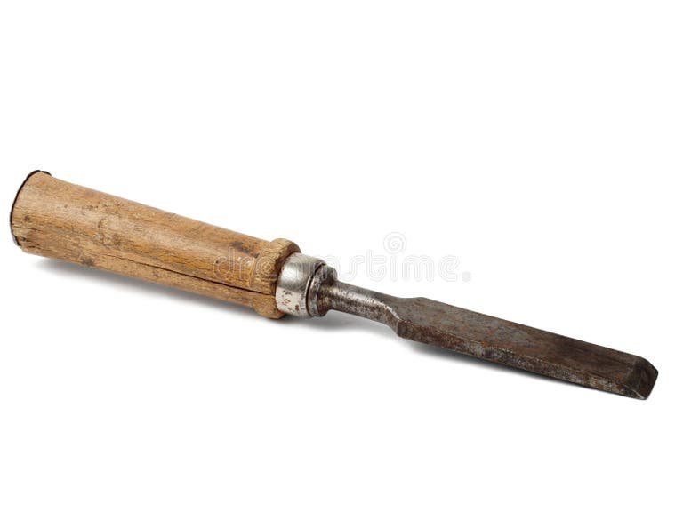 Old rusty chisel stock photo. Image of isolated, hardware - 39340948