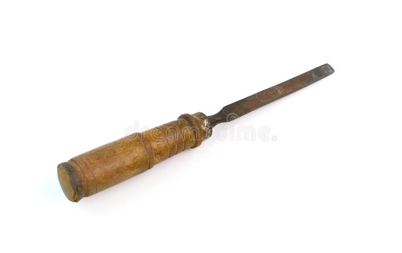 Old Rusty Chisel Isolated on White Background Stock Photo - Image of steel, hardware: 55832218